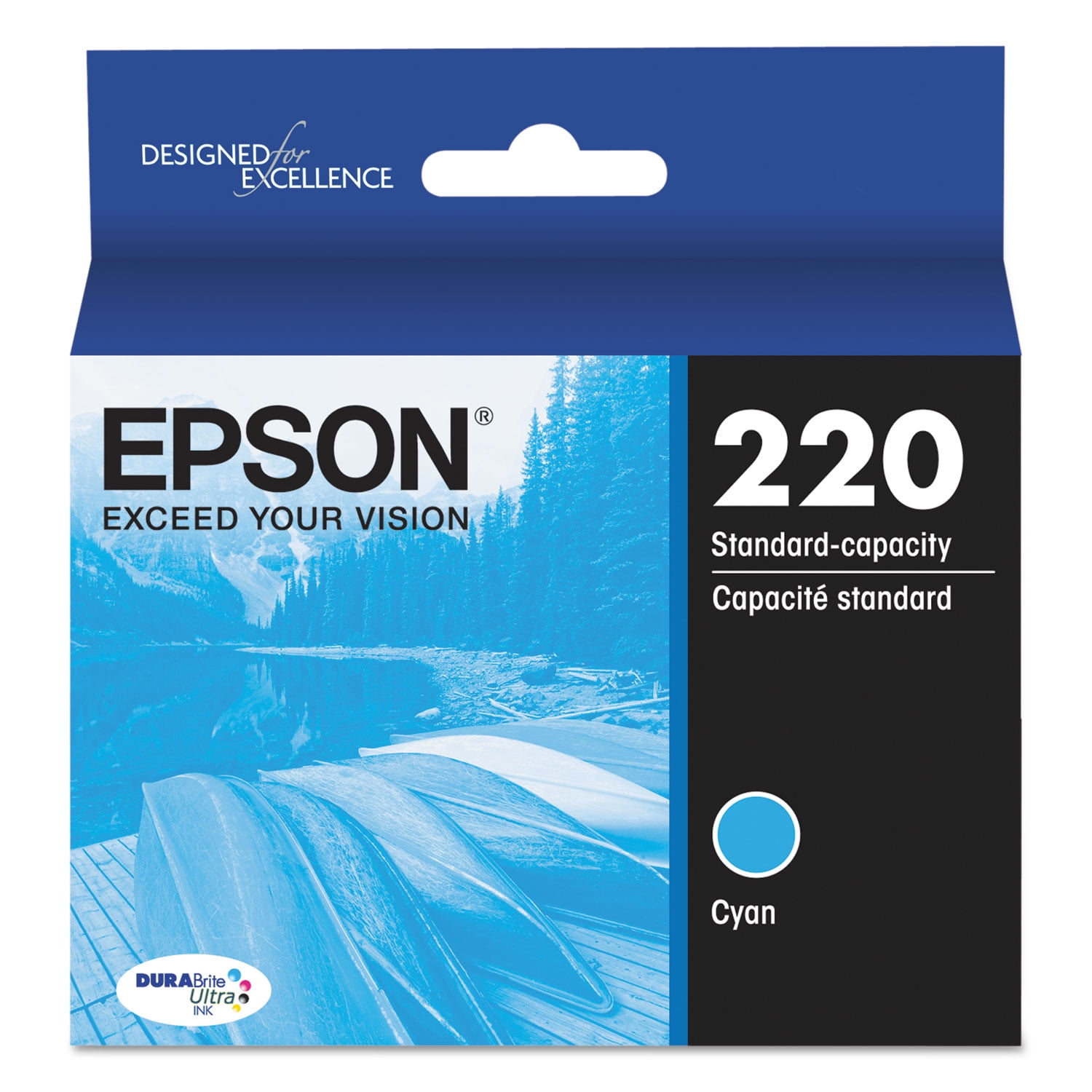 Epson T220220-S (220) DURABrite Ultra Ink, Cyan - Walmart.com