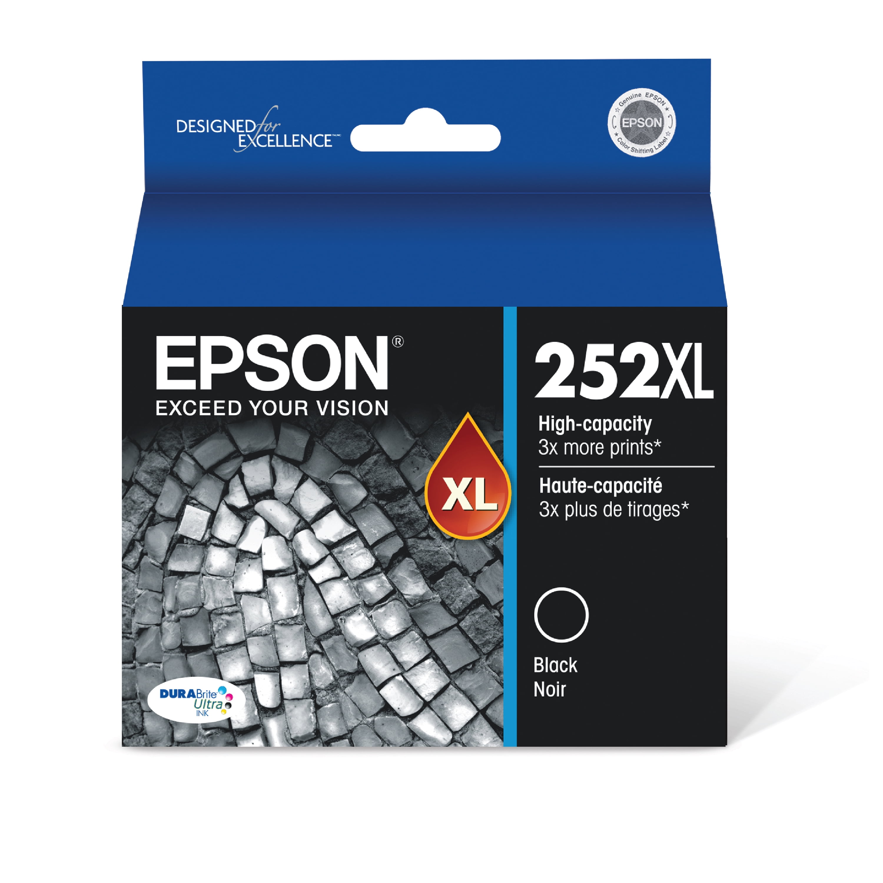 Epson DURABrite Ultra T252 High Capacity Black Ink Cartridge - Smudge ...