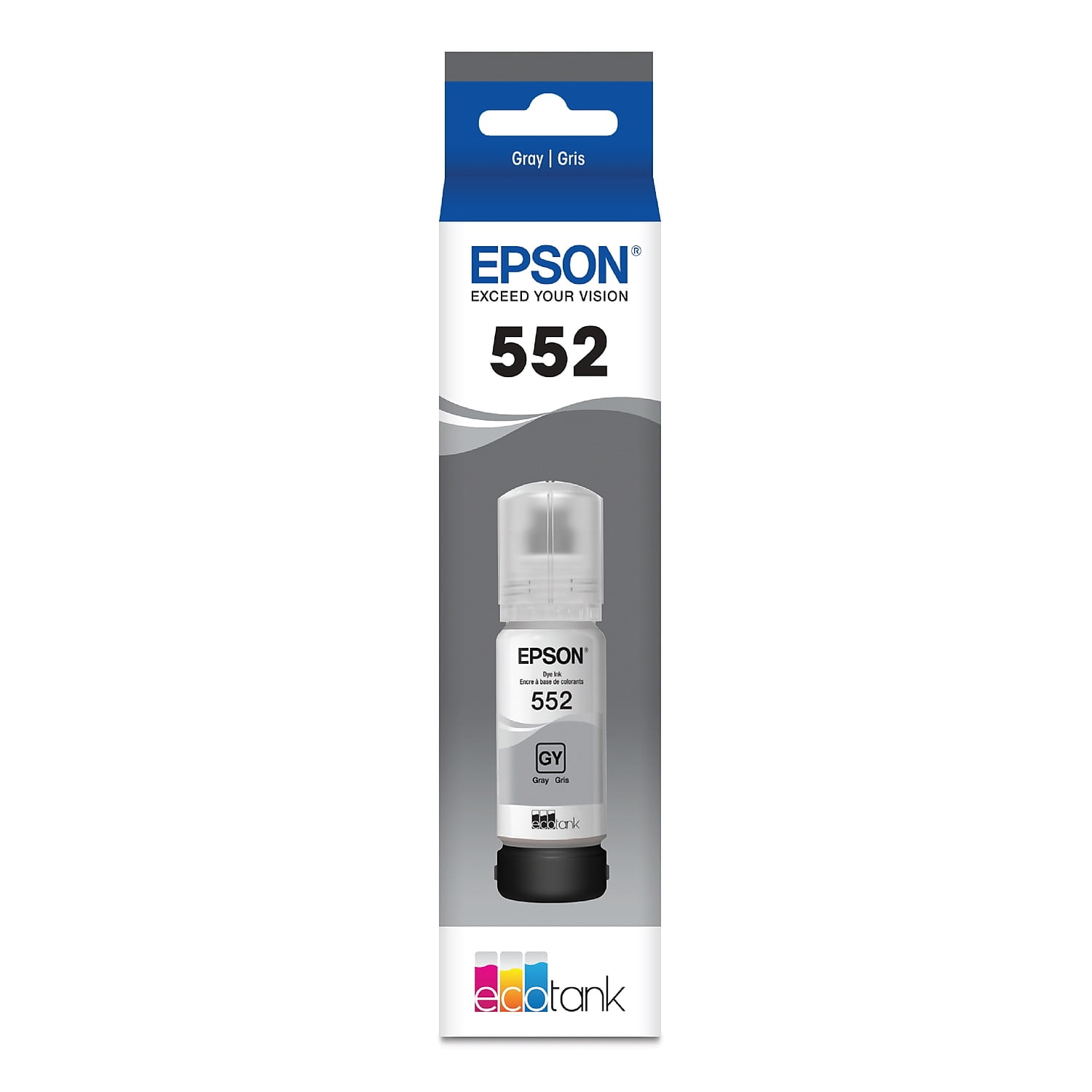 Epson T552 Gray High Yield Ink Cartridge Refill T552520-S - Walmart.com