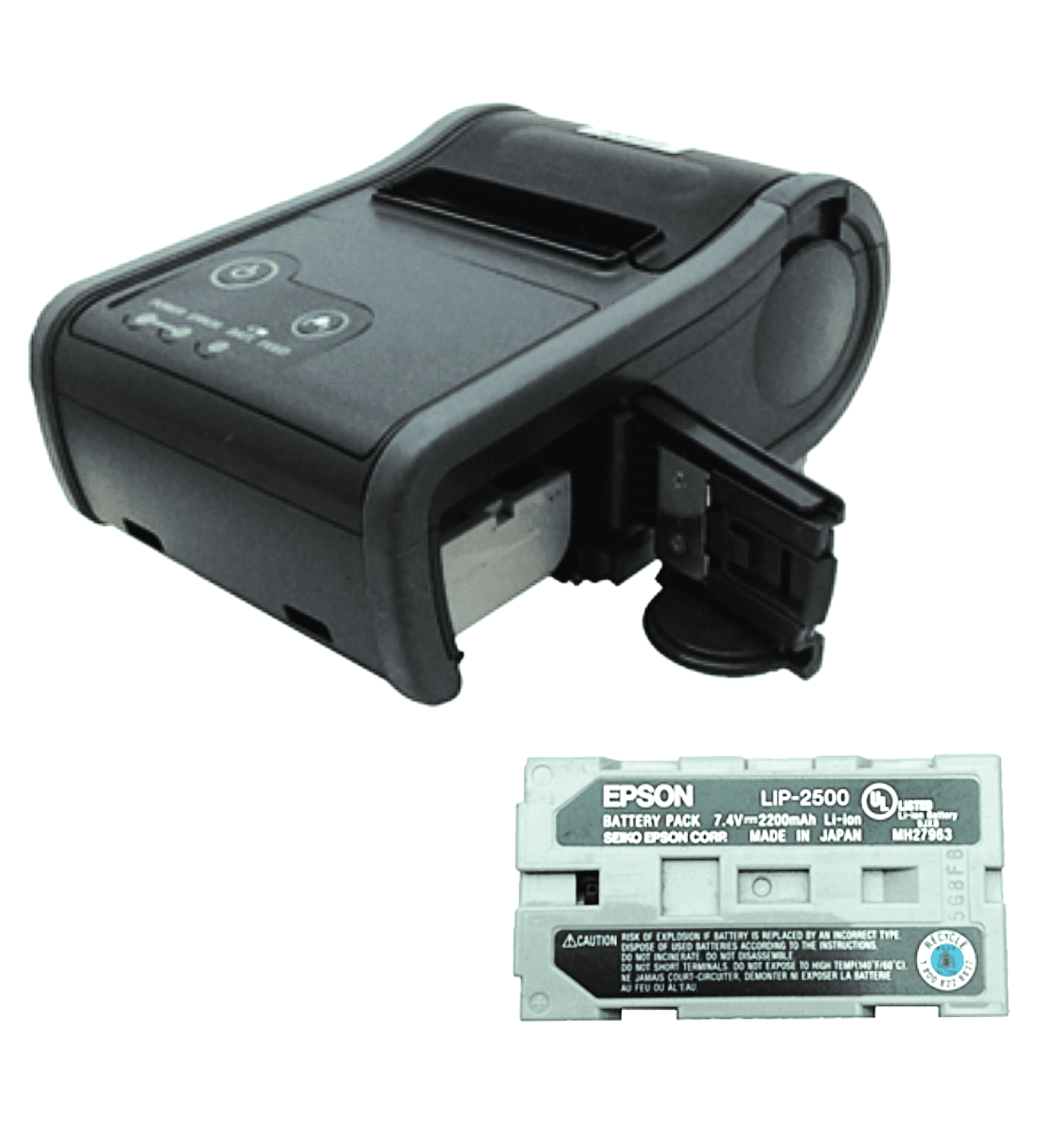 Epson TM-P60 M196B POS Thermal Receipt Printer - Bluetooth W/ Battery ...