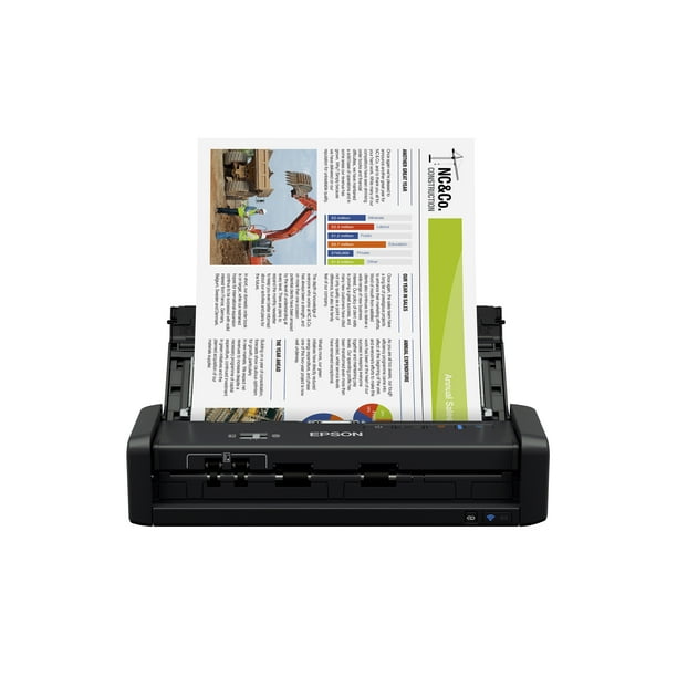 Epson WorkForce ES-300W Wireless Color Portable Document Scanner with ...
