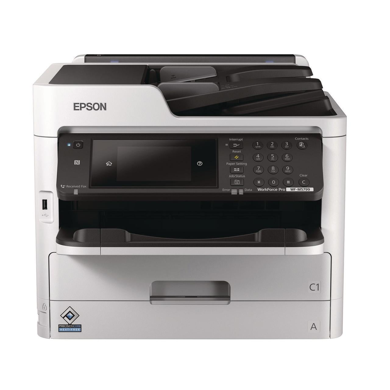 Epson WF-M5799 Wireless All-in-One Inkjet Printer - Monochrome - Copier ...