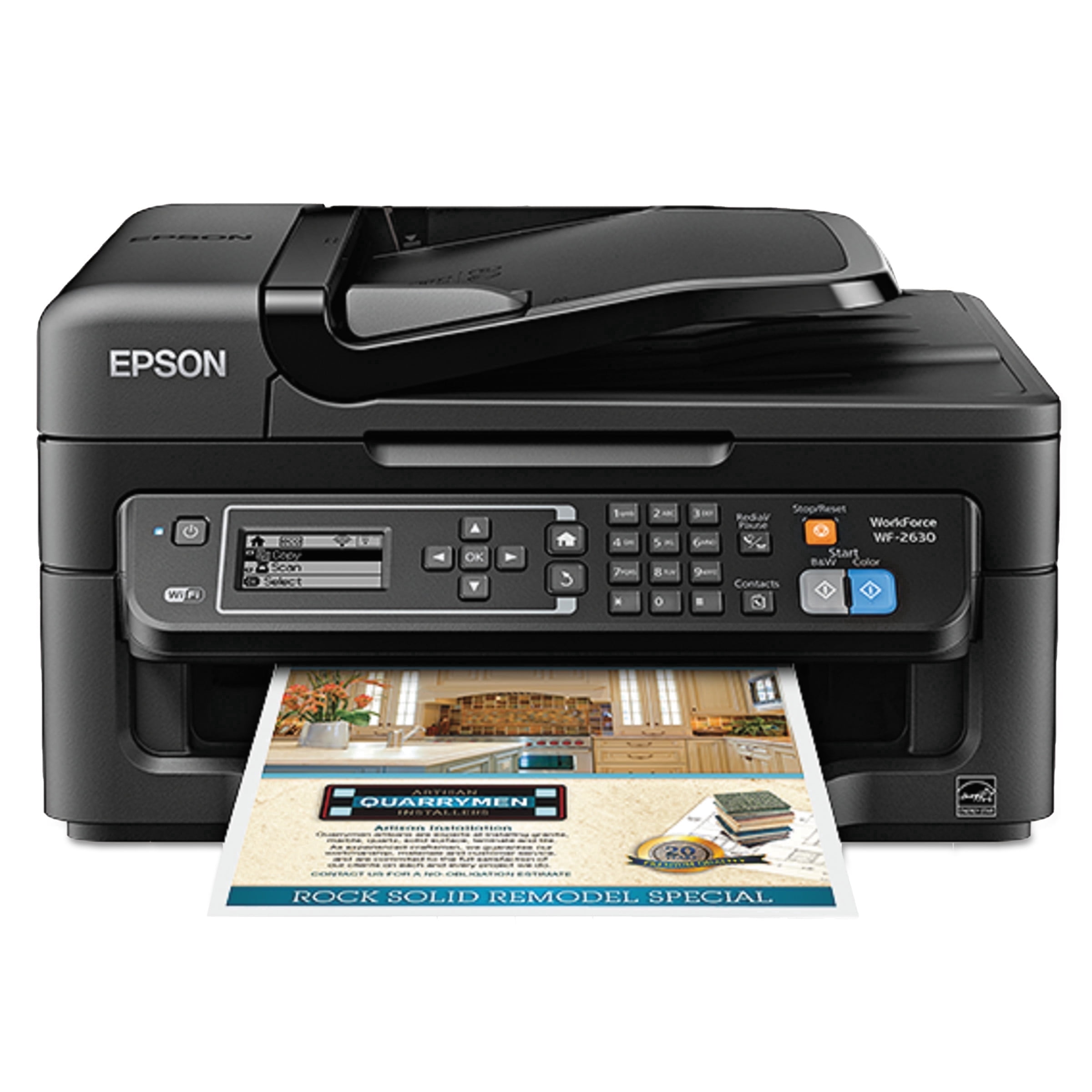 Free Shipping! Epson® WorkForce WF-2630 Wireless Color Inkjet All-In ...