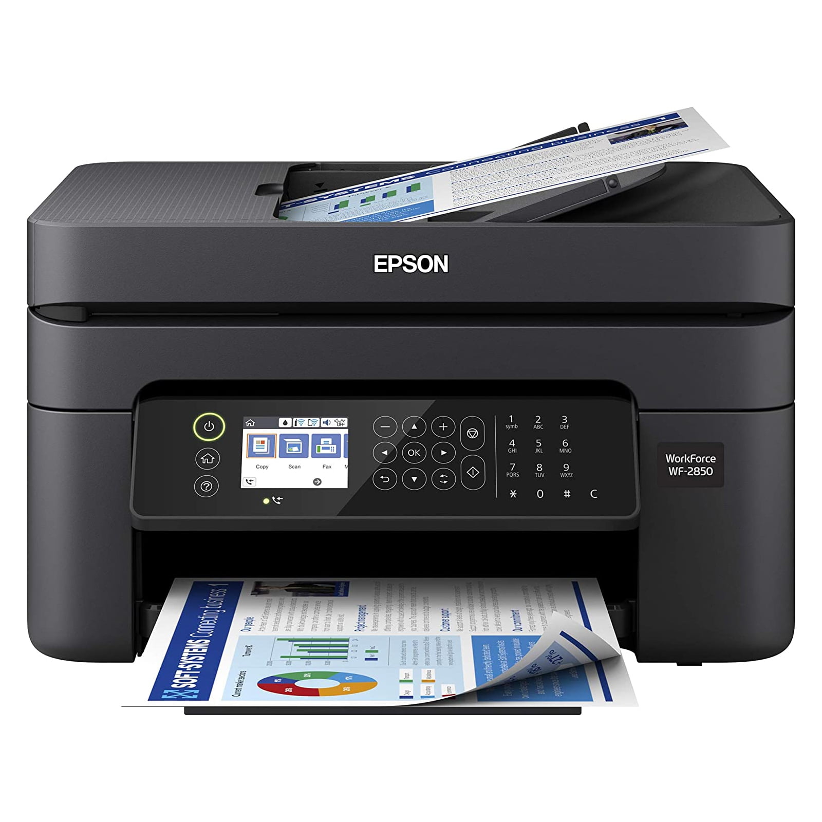 Free Shipping Epson Workforce WF 2850 All in One Wireless Eco Copier Scan Copy and Fax Walmart Walmart
