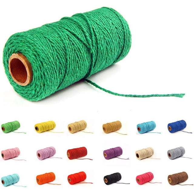 Eqarp Macrame Cotton Cord 2mm Light Purple Craft Rope Spool 109 Yards ...