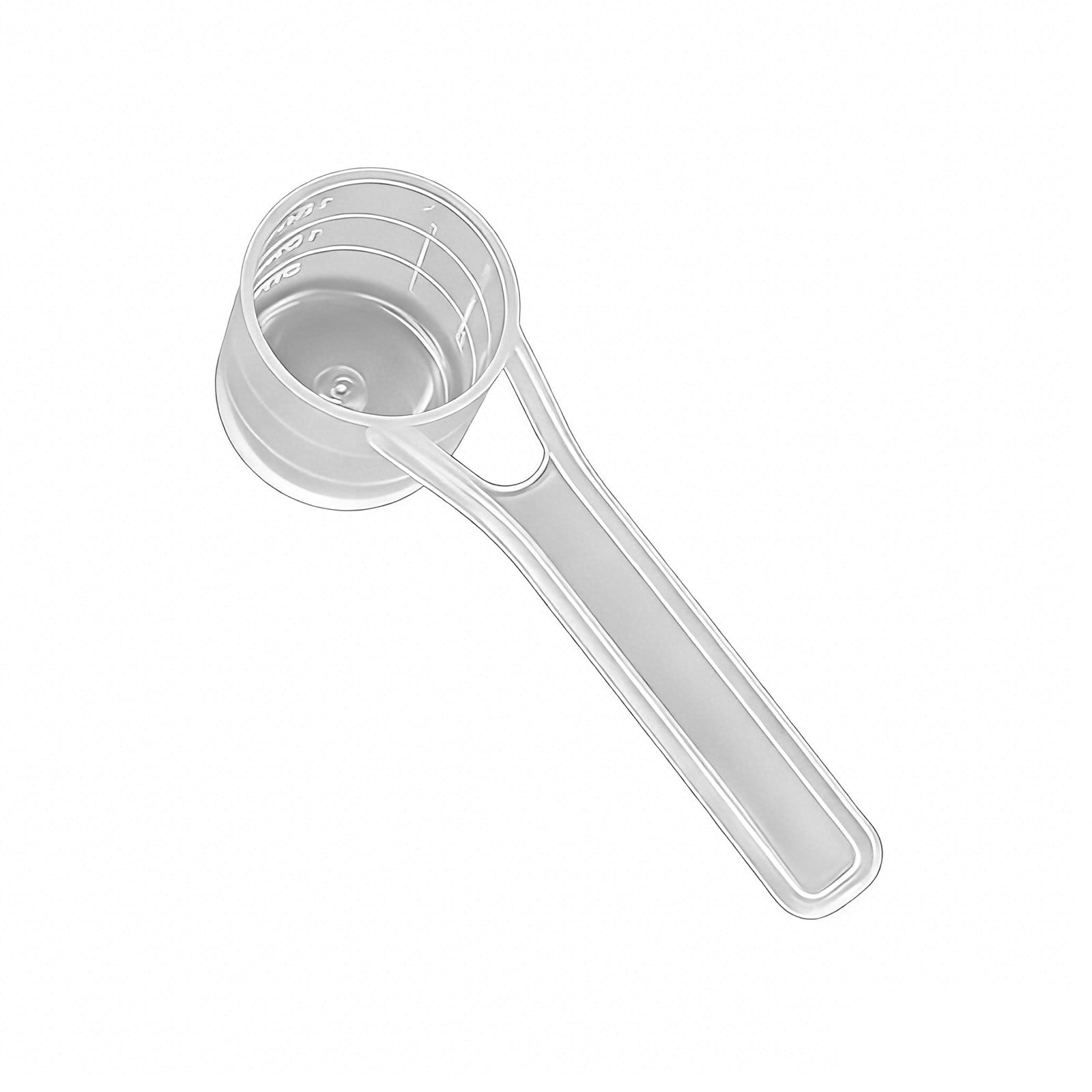 Eqslft 4 Pack Plastic Tablespoon Scoop,15/25/50/100ml Capacity,Long ...