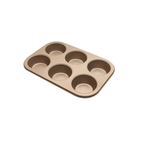 Eqslft 6 Cup Muffin Panï¼ Carbon Steel Cupcake Pan Muffin,Nonstick Cake ...