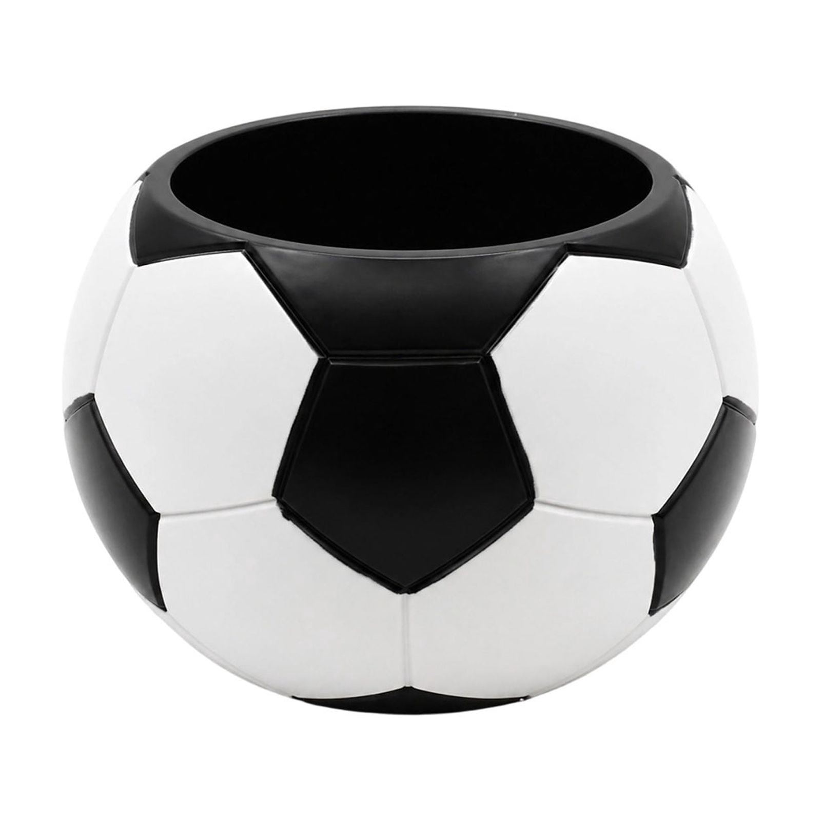 Eqslft Resin Soccer Ball Popcorn Bucket, Novelty Snack Bowl, Reusable ...