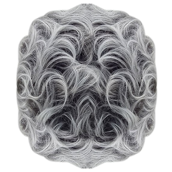 Eqslft Short Wavy Grey Wigs for Women Fluffy Wavy Layered Wigs ...