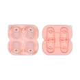 Eqslft Silicon Ice Cube Tray Funny Animals Shape Ice Cube Tray with Lid ...