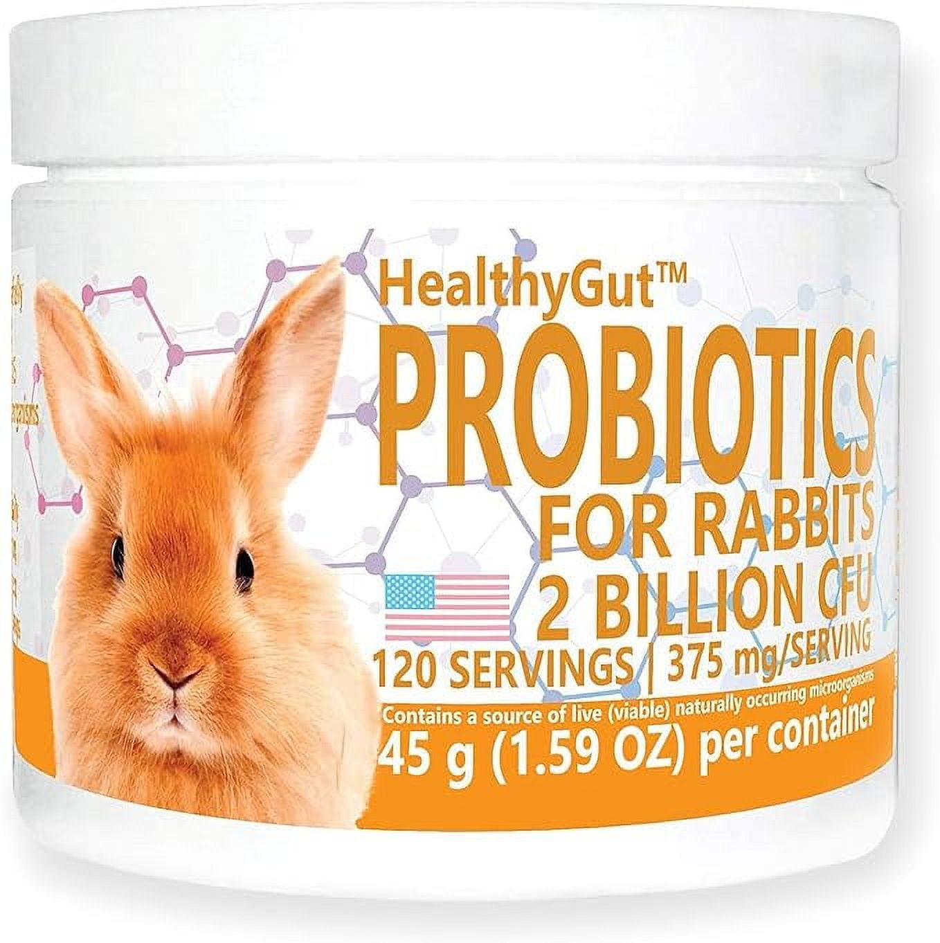 Equa Holistics HealthyGut Probiotics for Rabbits Dietary Supplement ...