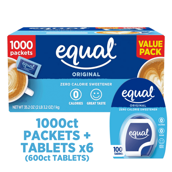 Equal 1000ct Packets & 600ct Tablets Bundle - Walmart.com