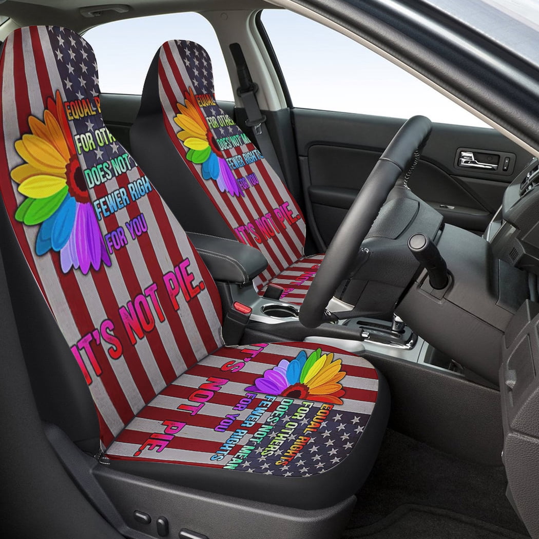 Equal Rights Not Pie Seat Covers Cars, Car Truck SUV 2 Piec - Walmart.com