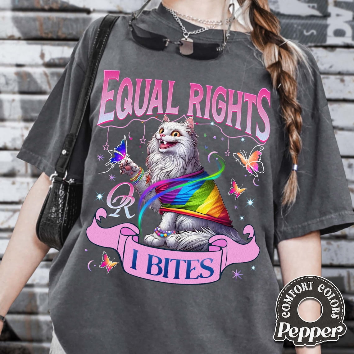 Equal Rights Or I Bites Shirt, Feminist Cat Shirt, Equality Tee ...
