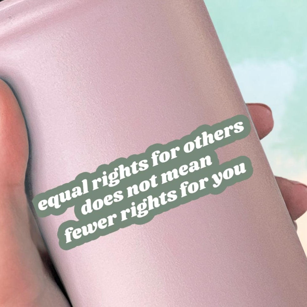 Equal Rights Sticker, Election 2024, Democracy, Politics, President ...