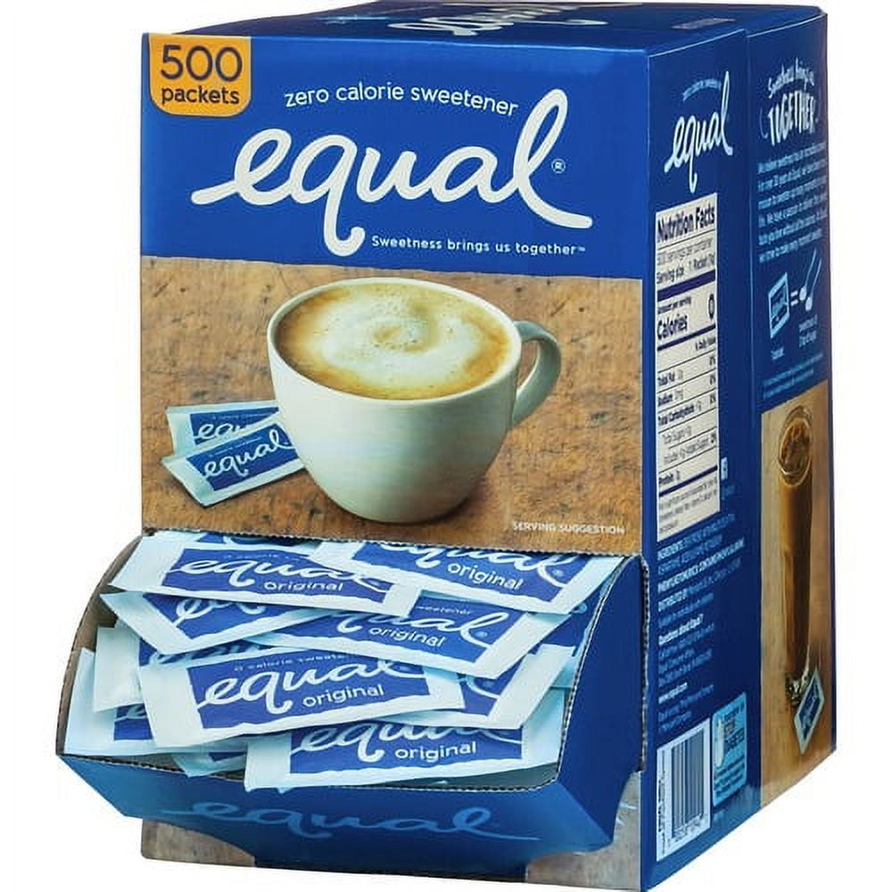 Equal Zero Calorie, Sugar-Free Sweetener Packets - 500/Box | Bundle of ...