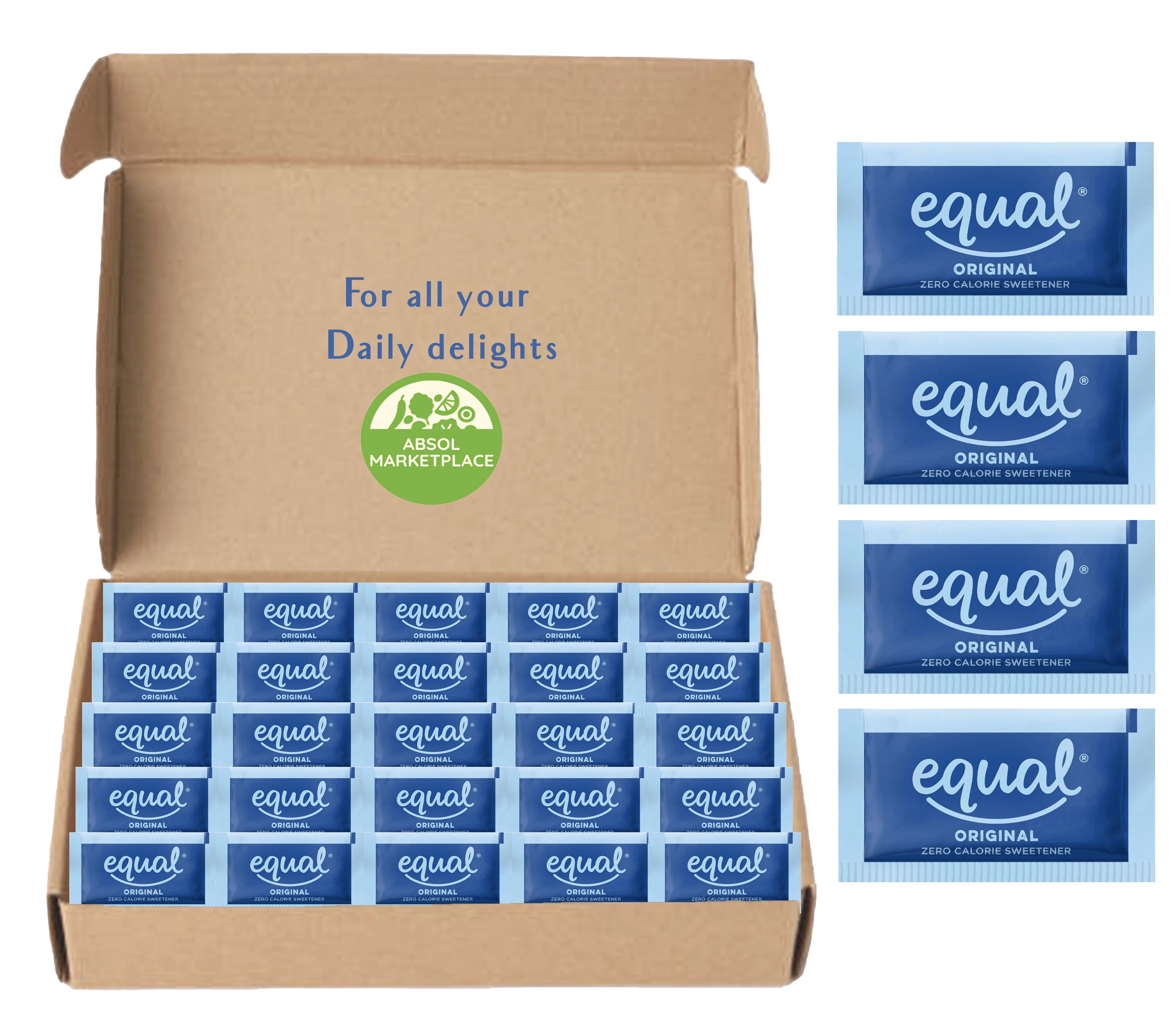 Equal Sweetener 0 Calorie Original Taste Sugar Substitute Powder 50ct ...