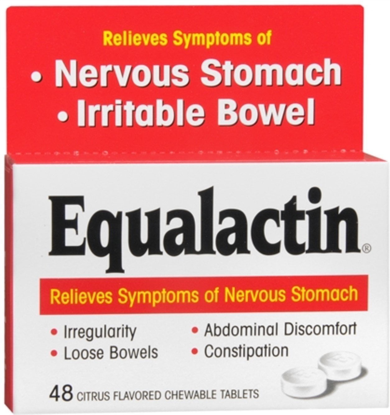 Equalactin Normal Bowel Movement Laxative Relief, Citrus, 48ct, 12-Pack ...