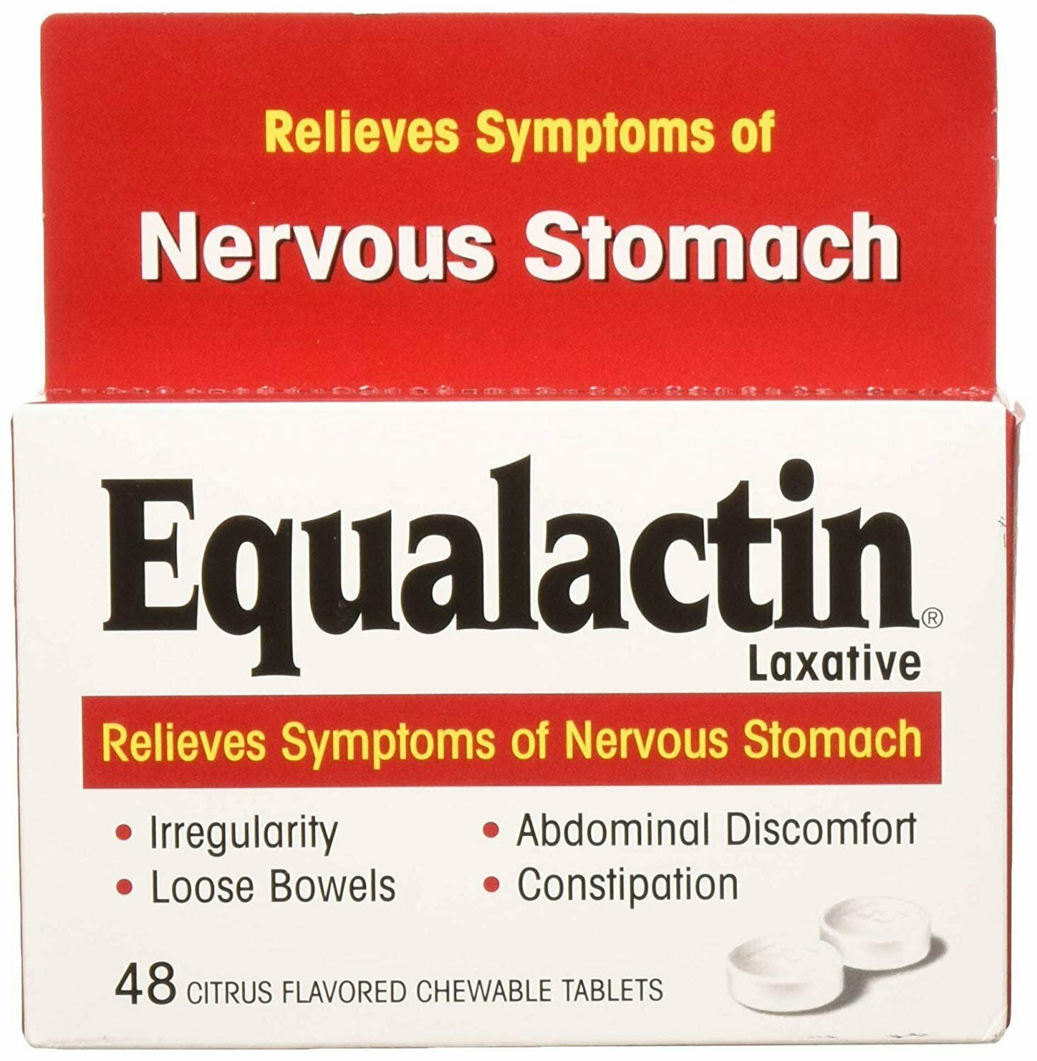 Equalactin Normal Bowel Movement Laxative Relief, Citrus, 48ct, 3-Pack ...