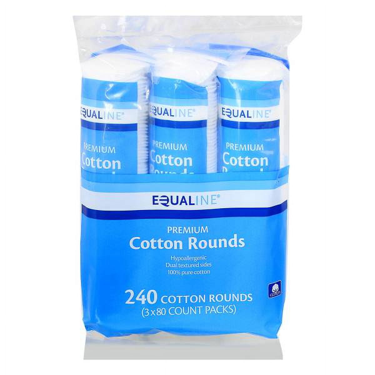 Equaline Cotton Round Pads 3-Pack - Walmart.com