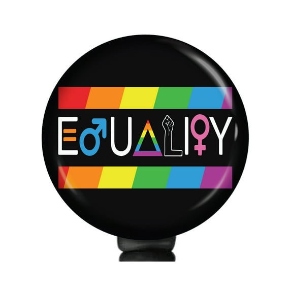 Equality Badge Reel Disabled LGBTQ Black Lives Gender Activist Women's ...
