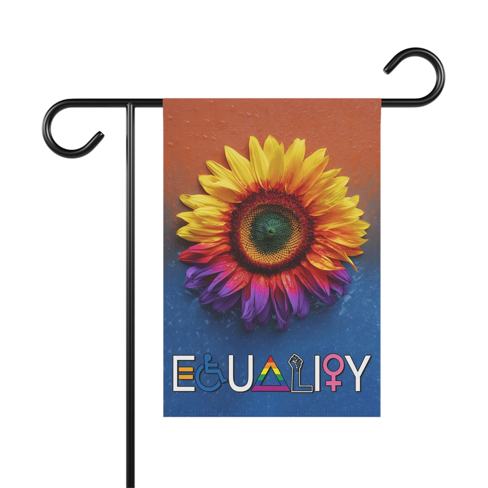 Equality Daisy Garden Flag, Equality Flag, Daisy Rainbow ID-0712-DWE3 ...