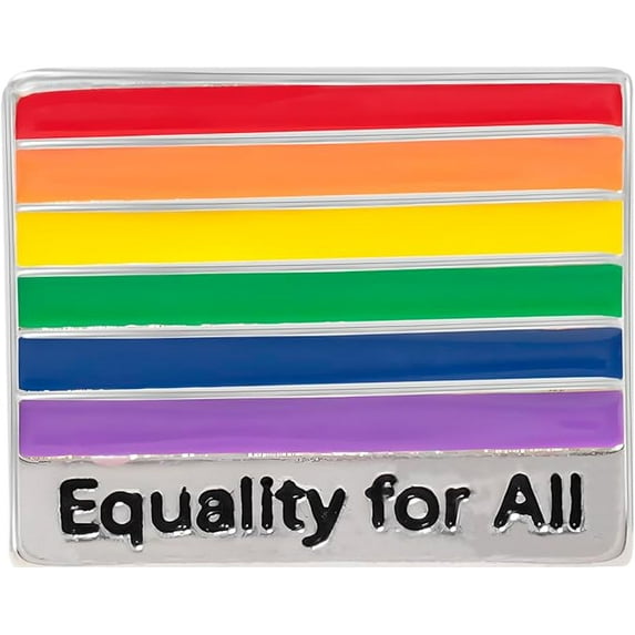 Equality For All Rainbow Flag Gay Pride Pins - 25 pins - Walmart.com