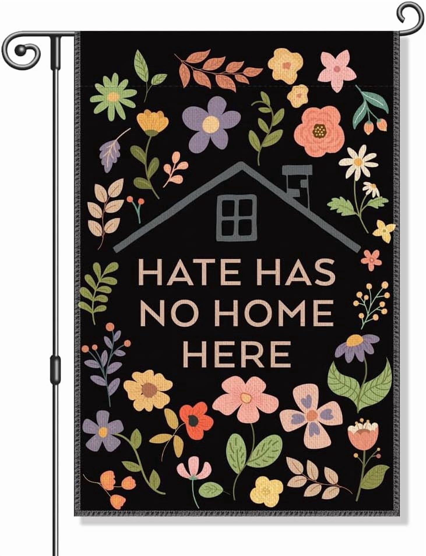 Equality Human Rights Flower Banner Hate Has No Home Here Defend ...