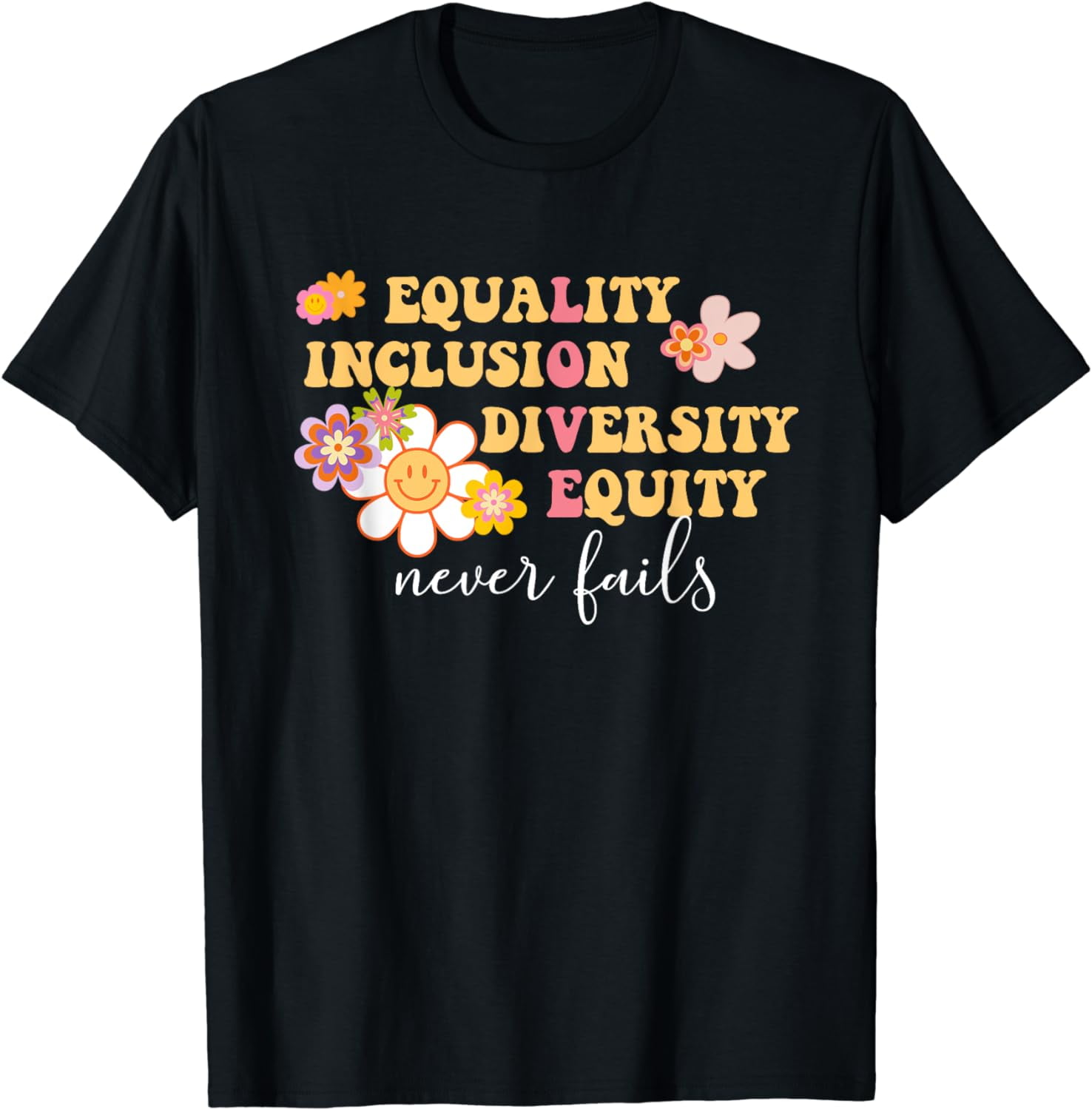 Equality, Inclusion, Diversity, Equity Love Never Fails T-Shirt ...