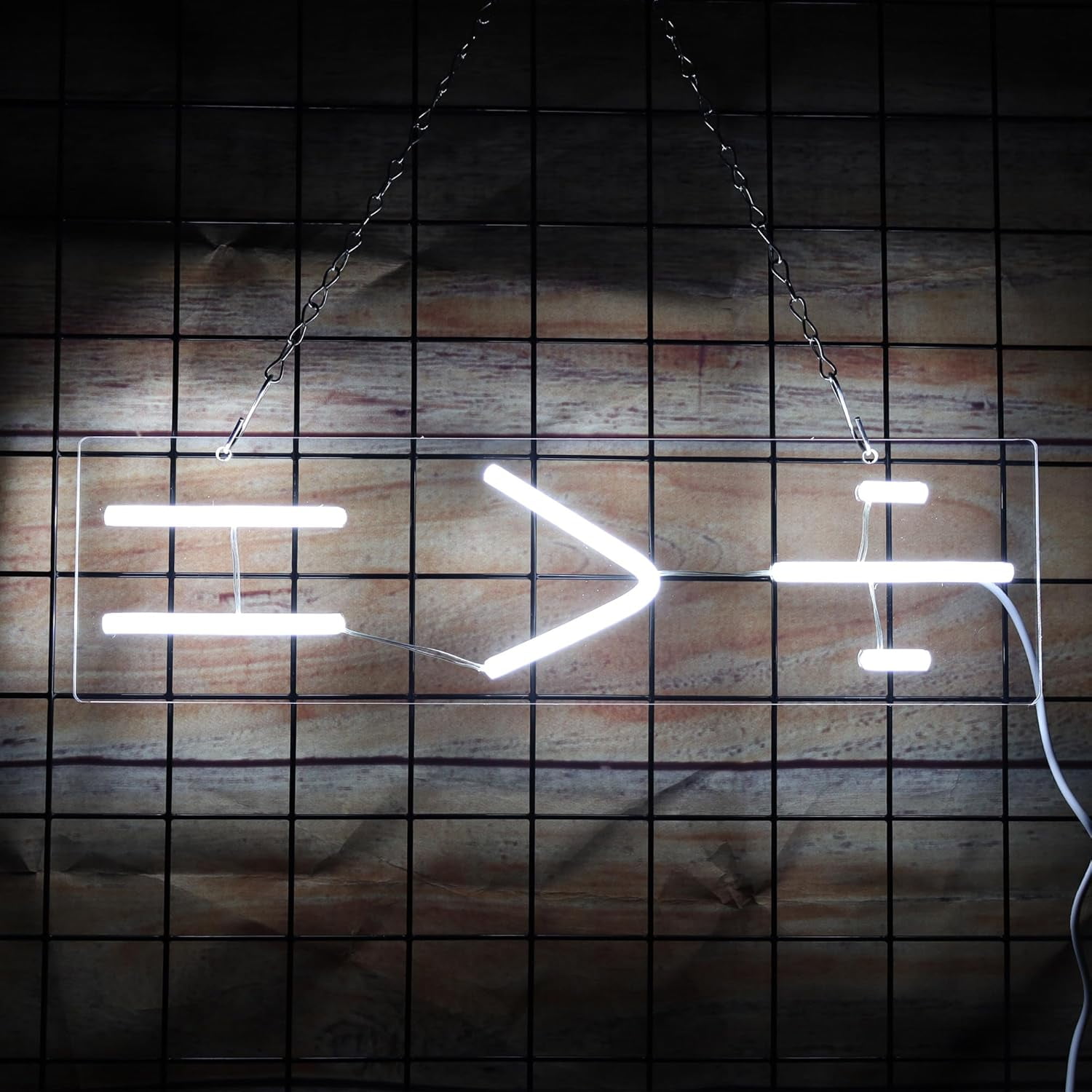 Equality Is Greater Than Division Neon Sign for Classroom Decor,Math ...