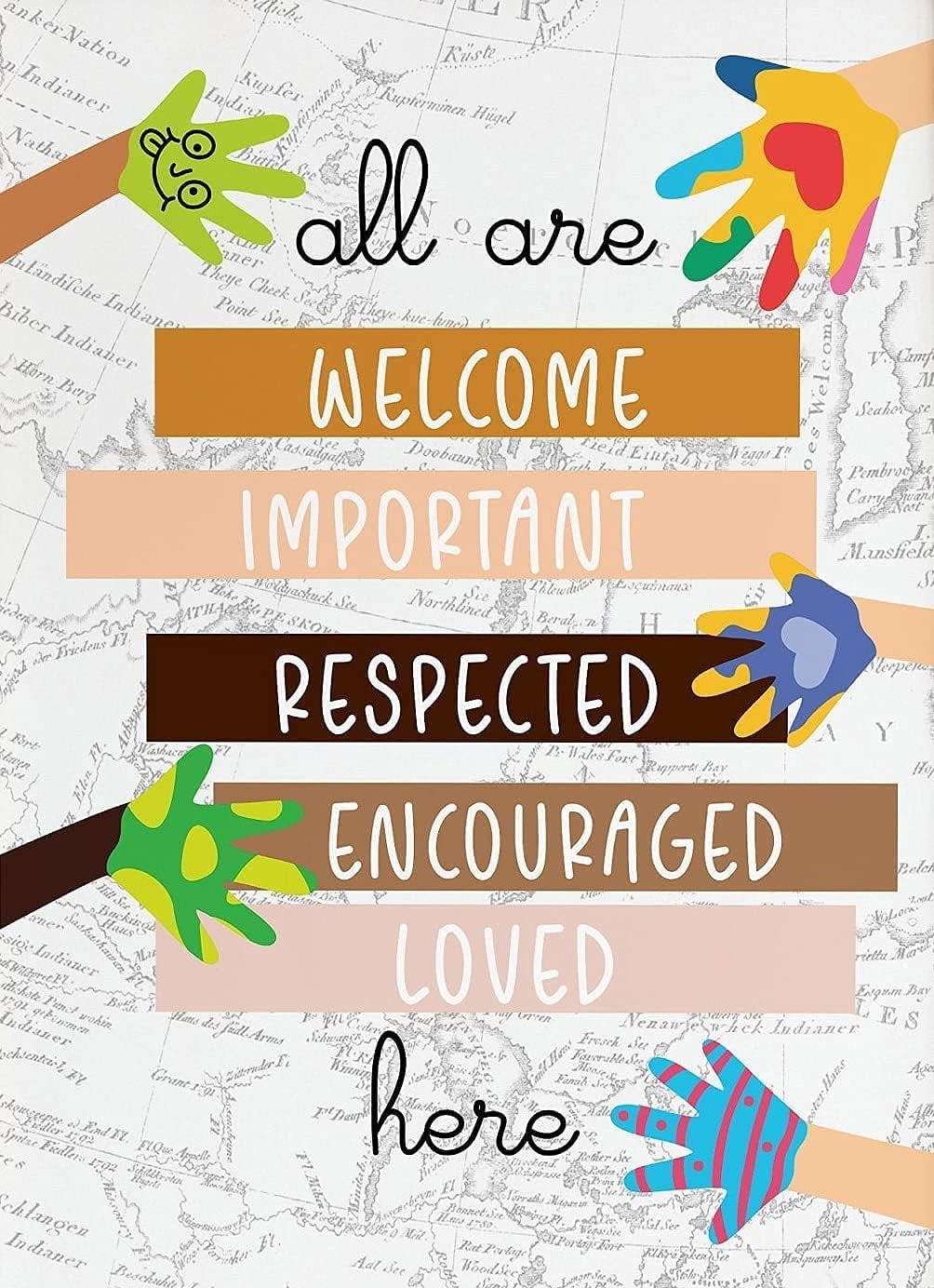 Equality Poster Kindness Matters All Are Welcome Here Diversity Poster ...