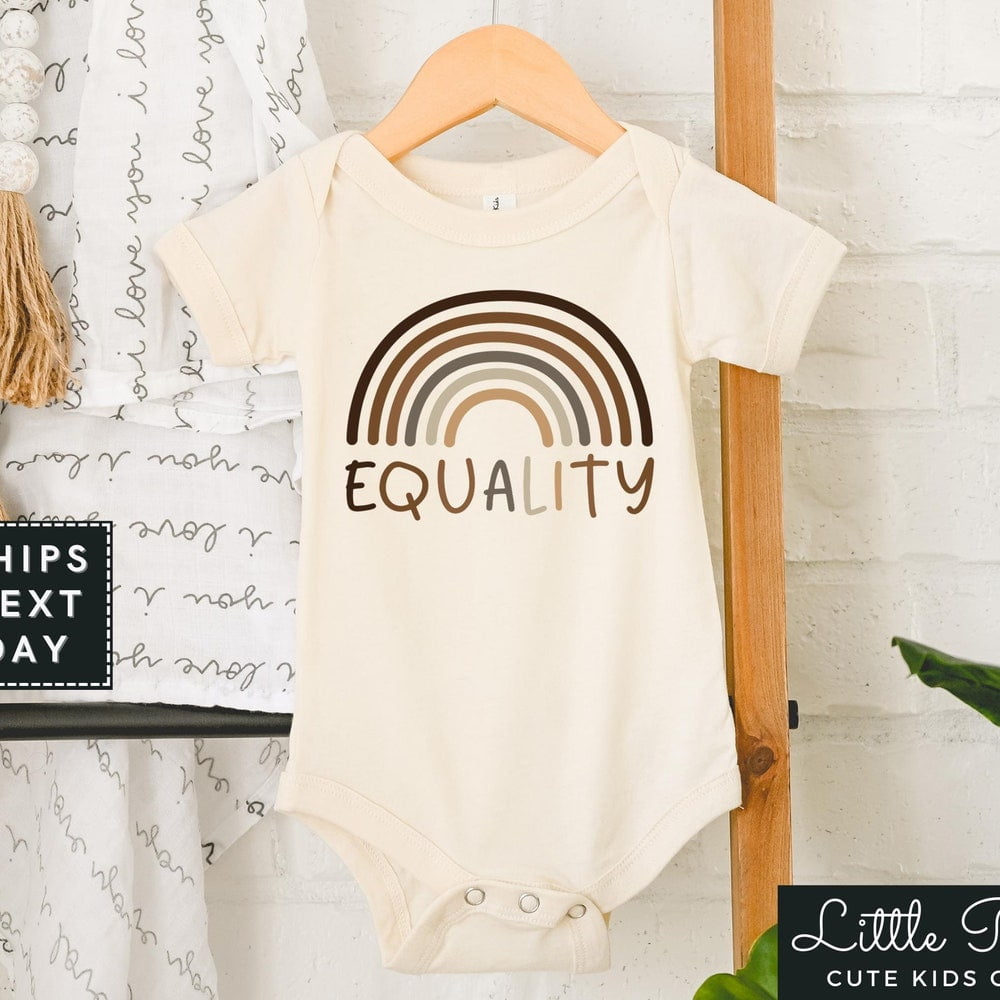 Equality Rainbow Baby Onesie, Equal Rights Kids Shirt, Kids Cute ...