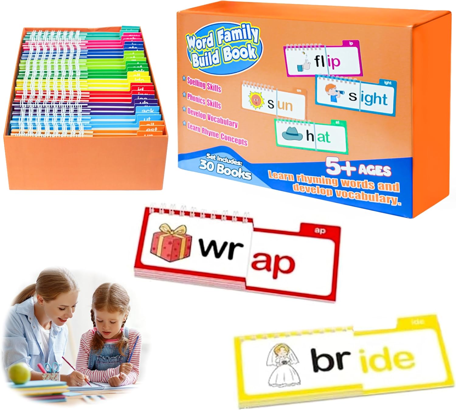 Learning Games Smart In Read And Rhyme Flip Books - 30 Phonics Flip ...