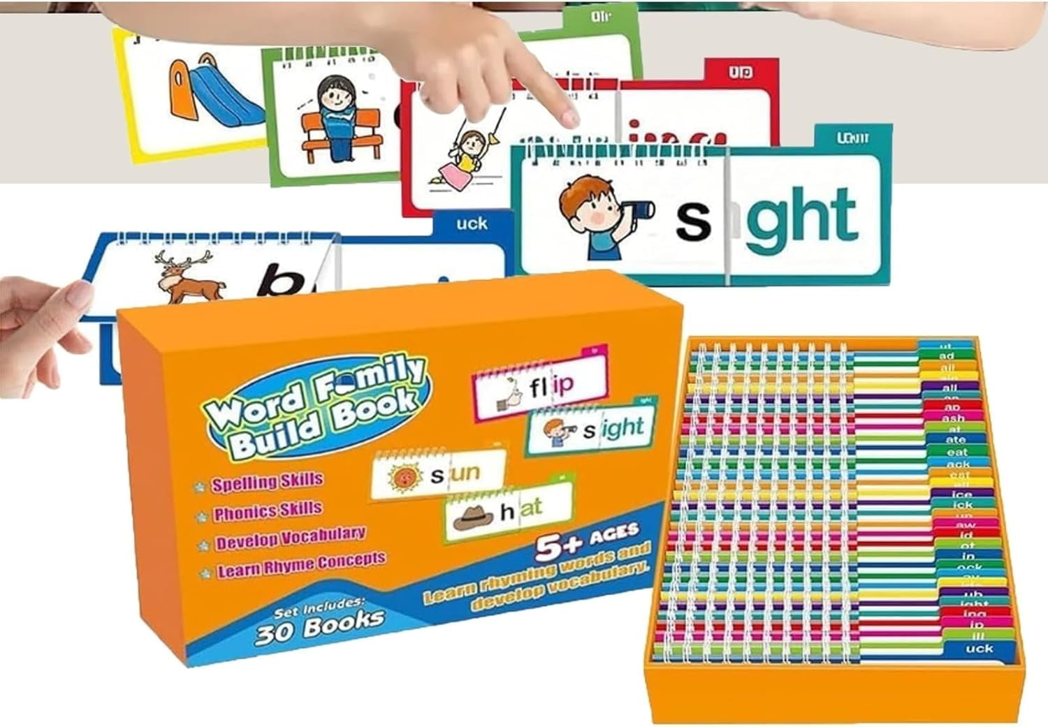 Equalityan 30 Read and Rhyme Flip Books, Word Families, Letter Sounds ...