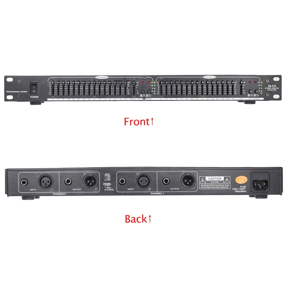 Equalizer,Equalizer 1u Mount 15-band Equalizer 1u Dual Channel 15-band ...