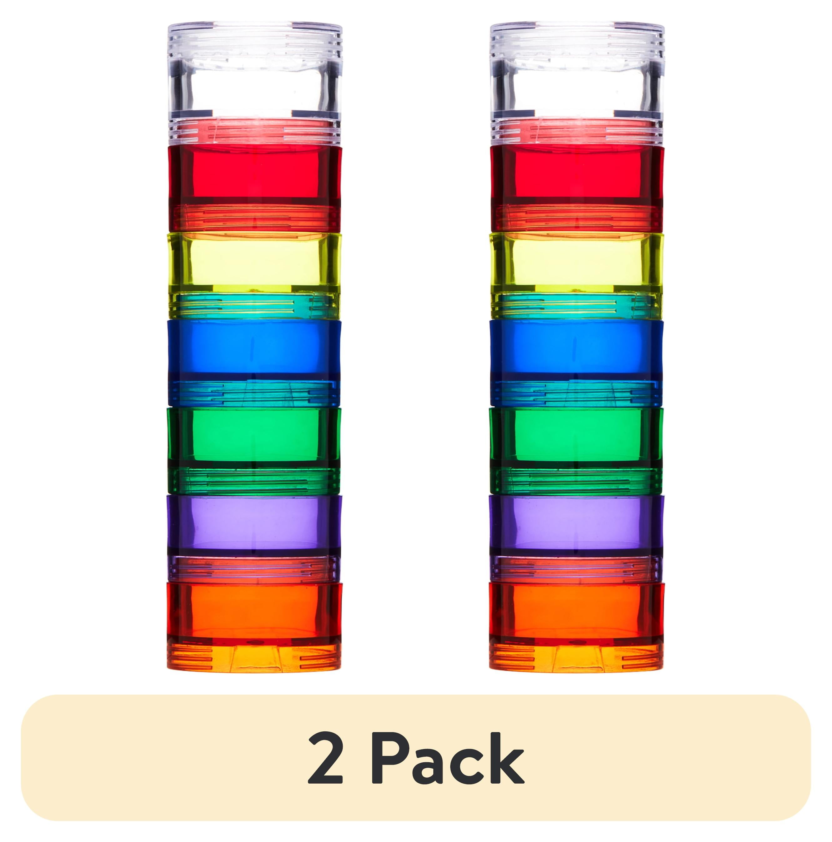 (2 pack) Equate 1-Week Stackable Pill Planner - Walmart.com