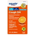 Equate 12 Hour Cough Relief DM Dextromethorphan Extended Release Liquid ...