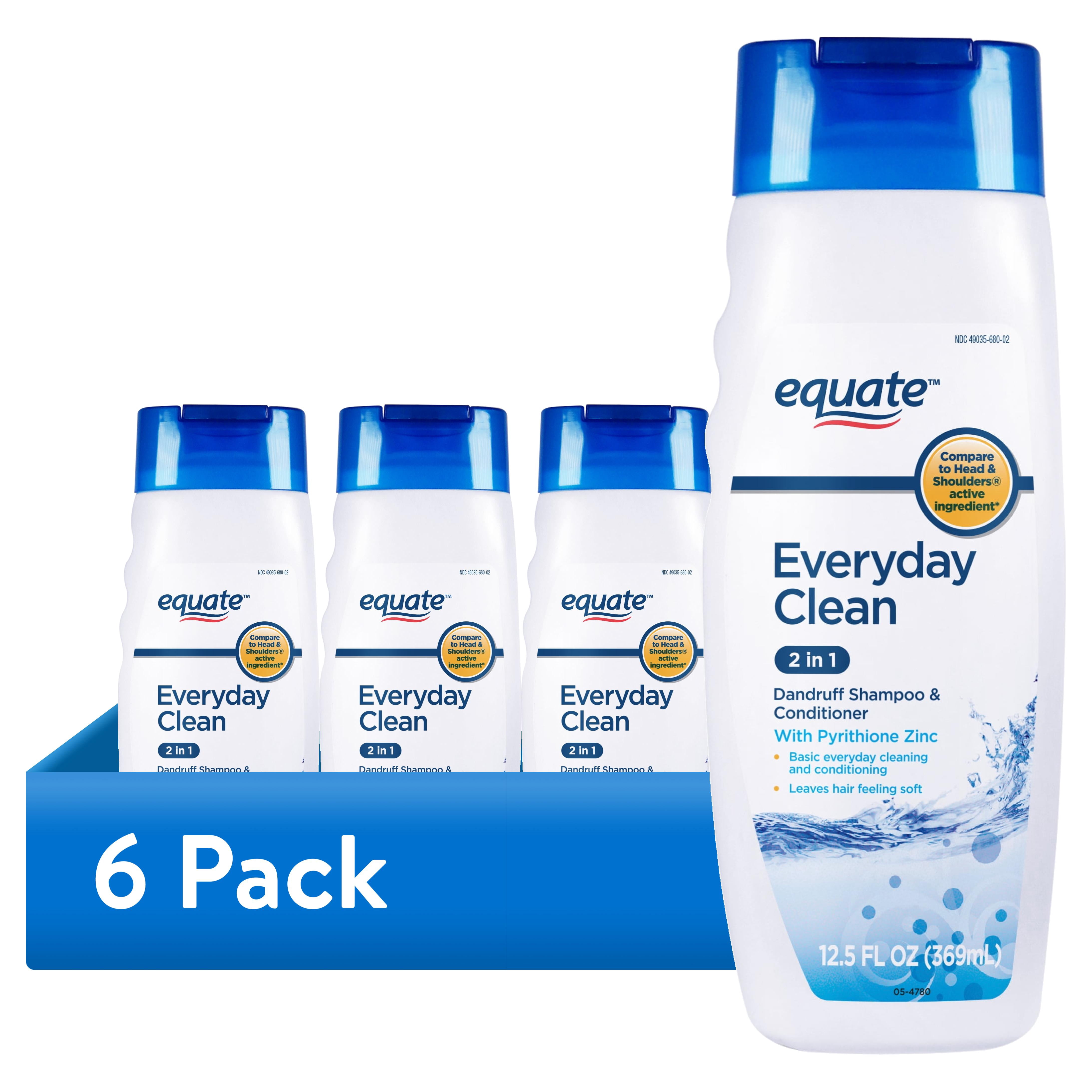 (6 pack) Equate Everyday Clean 2 in 1 Dandruff Shampoo & Conditioner ...