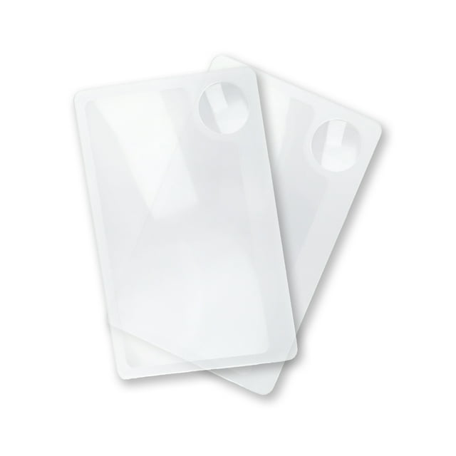 Equate 2.5x Credit Card Size Acrylic Magnifiers with Protective Sleeves ...