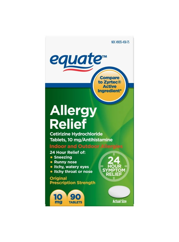 Equate Zyrtec in Allergy Medicine - Walmart.com
