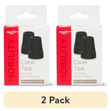 "Drive Medical Walking Crutch Tips, 7/8"" Diameter, Black, 1 Pair ...