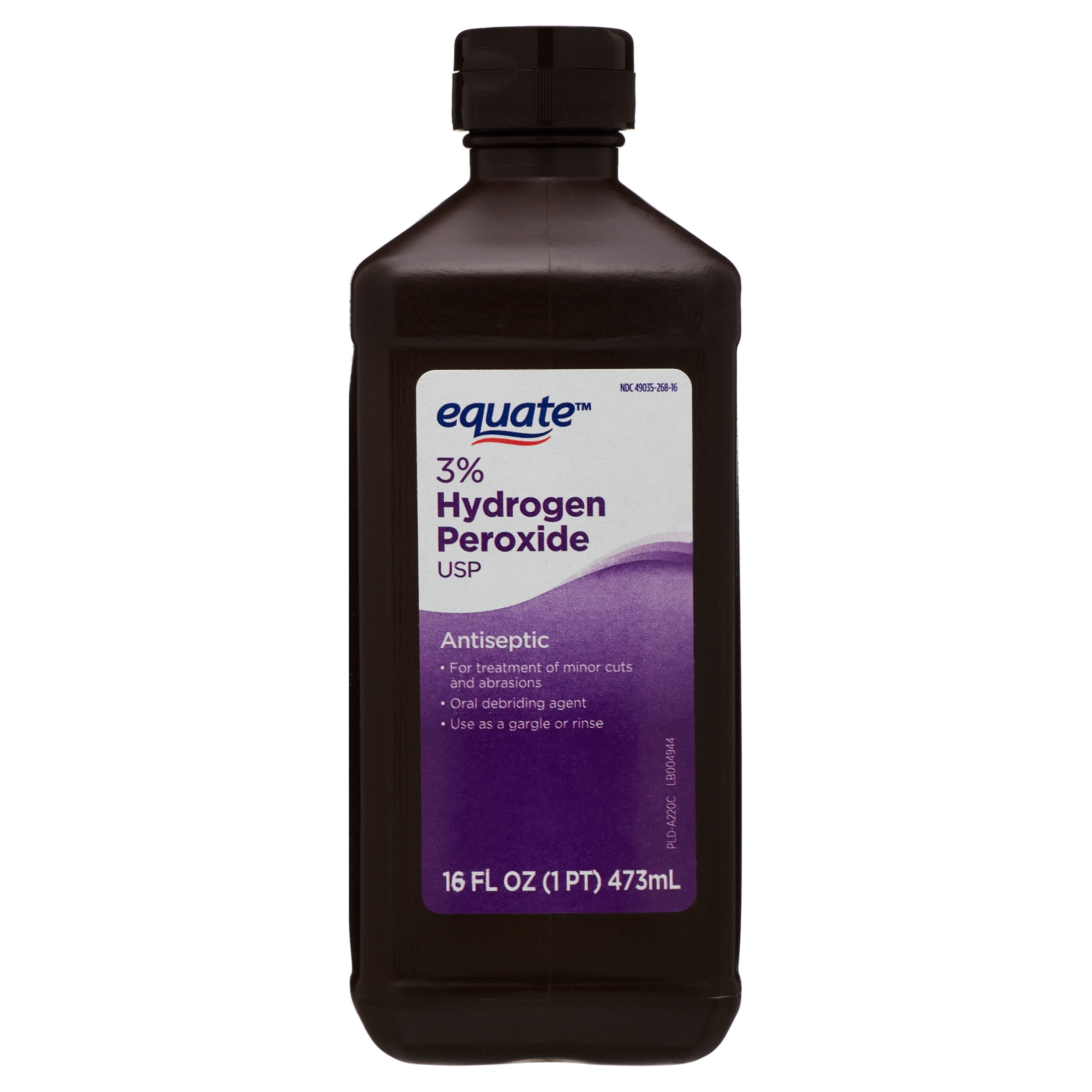Equate 3% Hydrogen Peroxide USP, 16 fl oz HSA/FSA Eligible - Walmart.com