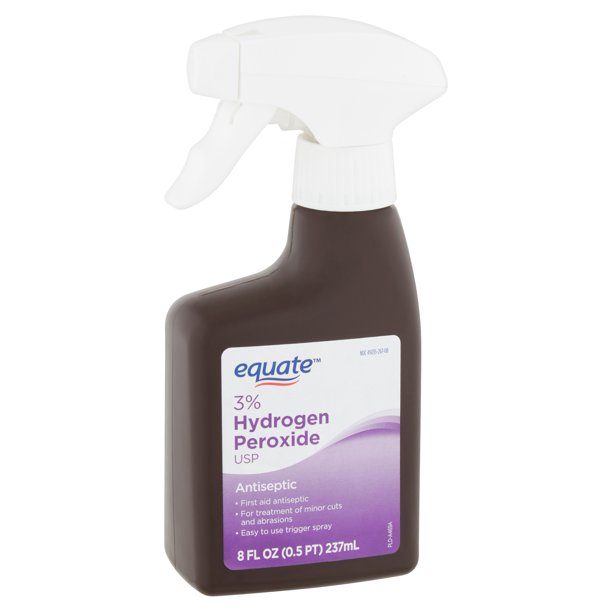 Equate 3% Hydrogen Peroxide USP Antiseptic, 8 fl oz - Walmart.com