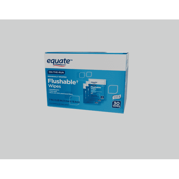 Equate Flushable Wipes