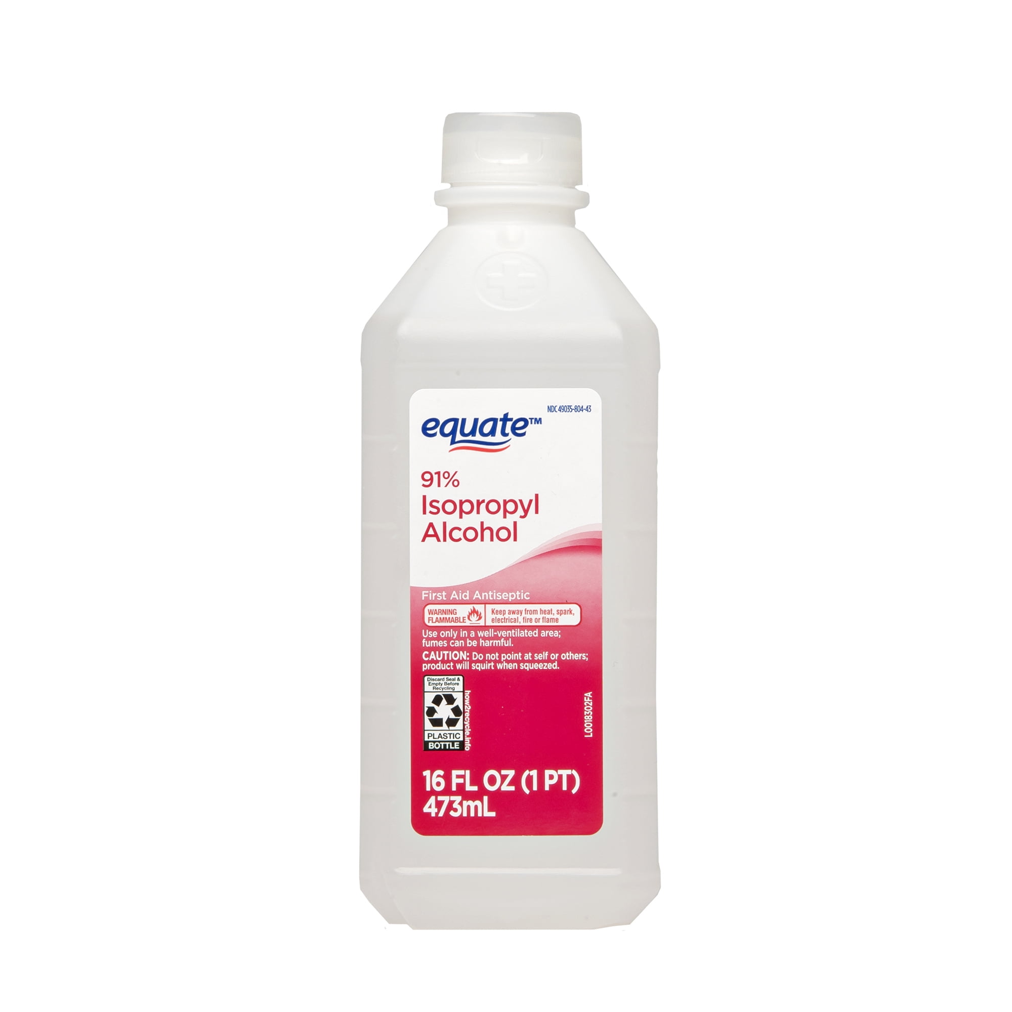 Equate 91% Isopropyl Alcohol 16oz HSA/FSA Eligible - Walmart.com