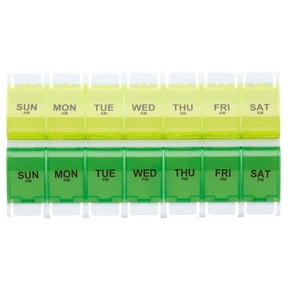 Equate 4-a-Day Pill Planner, 1 Week, 8.5" HSA/FSA Eligible - Walmart.com