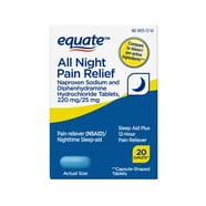 Equate Extra Strength Acetaminophen PM Pain Reliever/Sleep Aid Rapid ...
