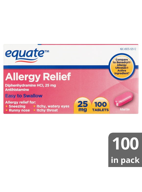Equate Allergy Tablets in Allergy Medicine - Walmart.com
