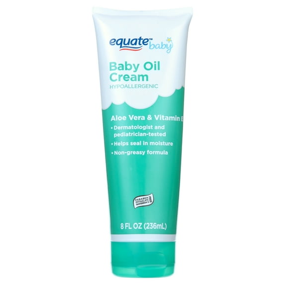 Equate Baby Oil Cream with Aloe Vera and Vitamin E, 8 fl oz HSA/FSA ...