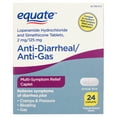 Equate Anti-Diarrheal and Anti-Gas Multi-Symptom Relief Caplets, 24 ...